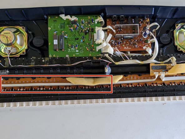 Как починить неработающую клавишу на фортепианной клавиатуре Yamaha PSR-280 - HD01